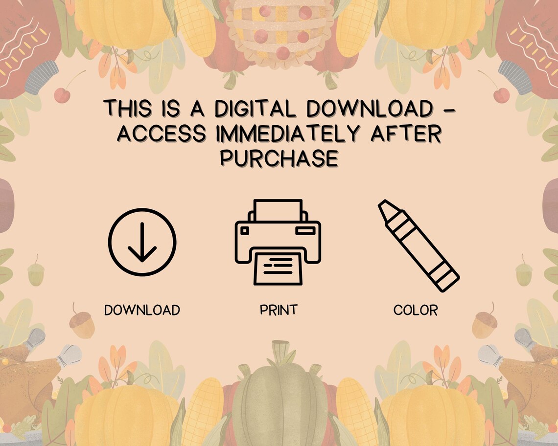 Thanksgiving Dot Marker Printable Pack Toddler Dot Coloring Fine Motor ...