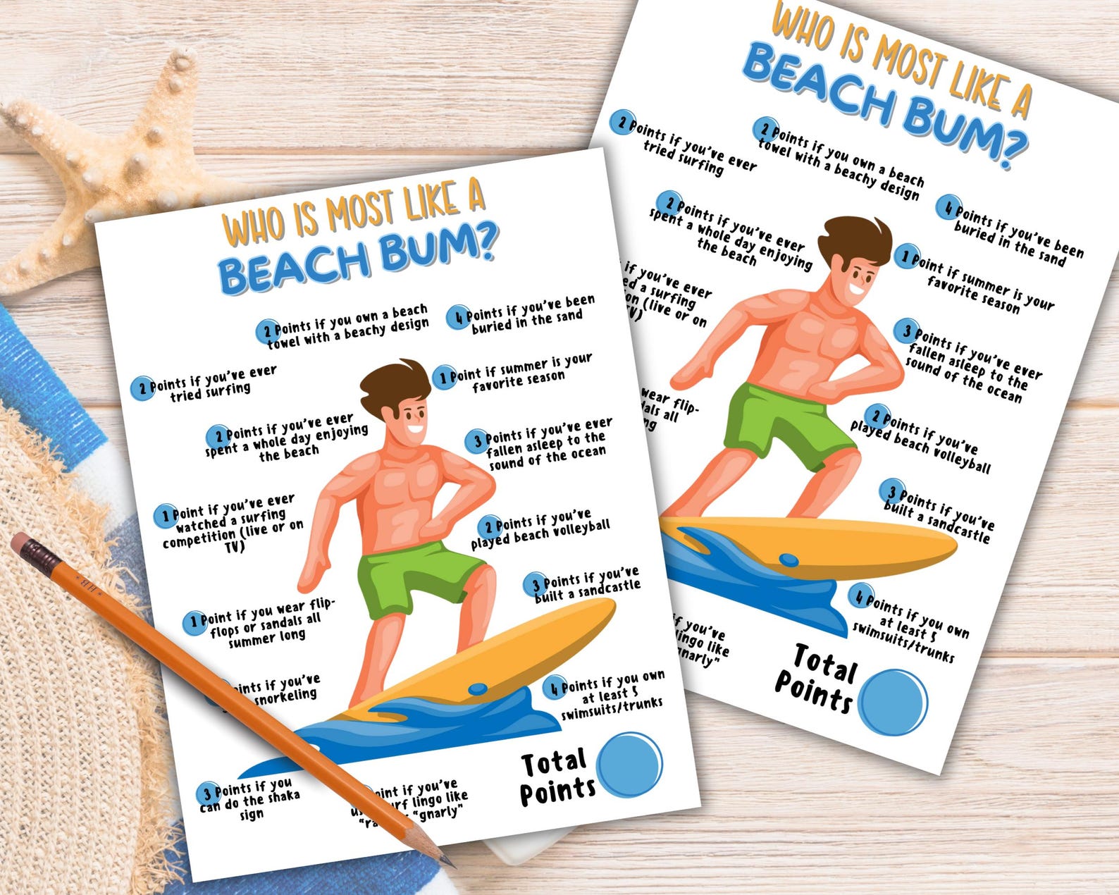 Summer Party Game, Summer Activity, Family Beach Day Activity, Beach ...