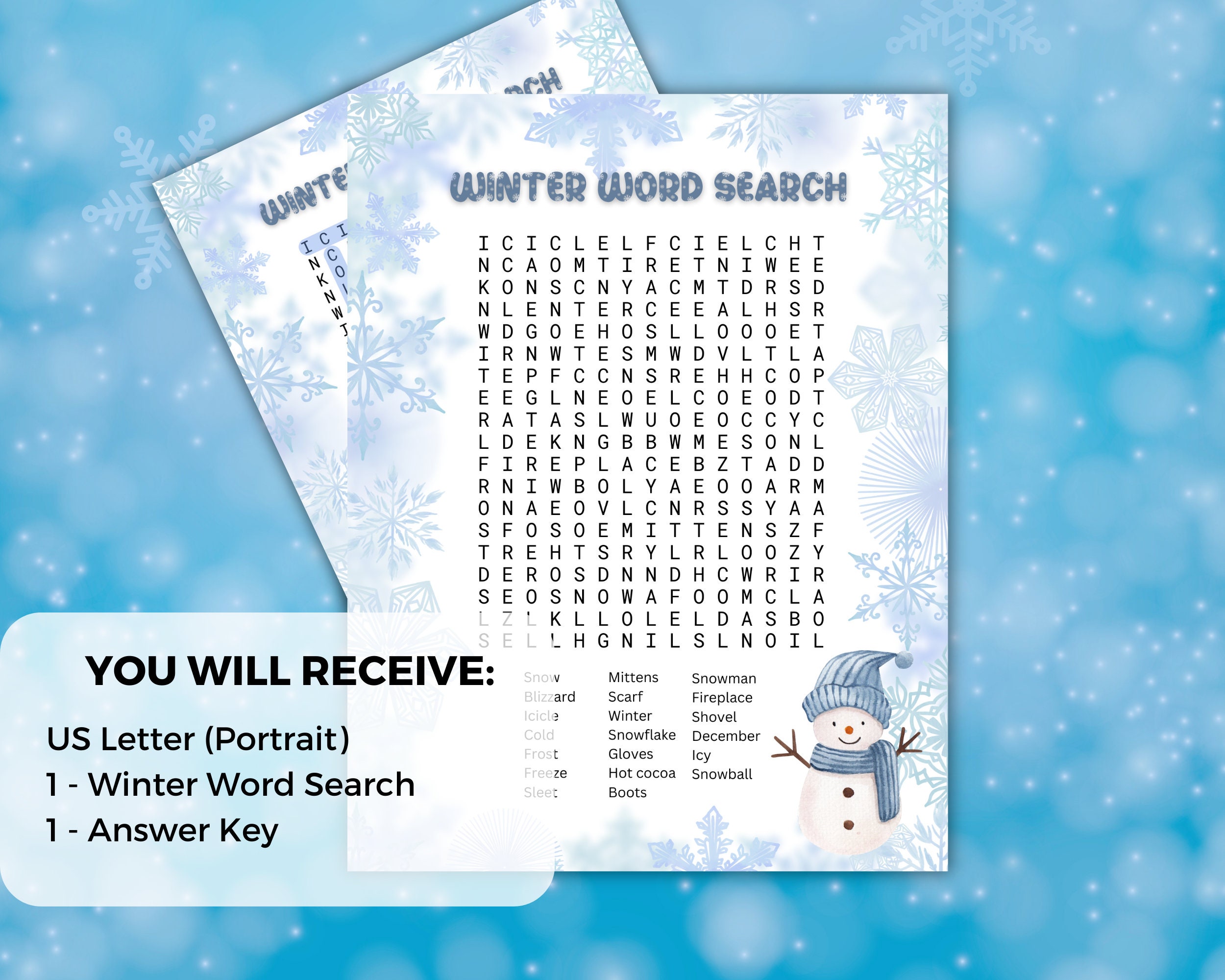 Winter Word Search | Holiday Word Search Games| Seasonal Puzzles ...