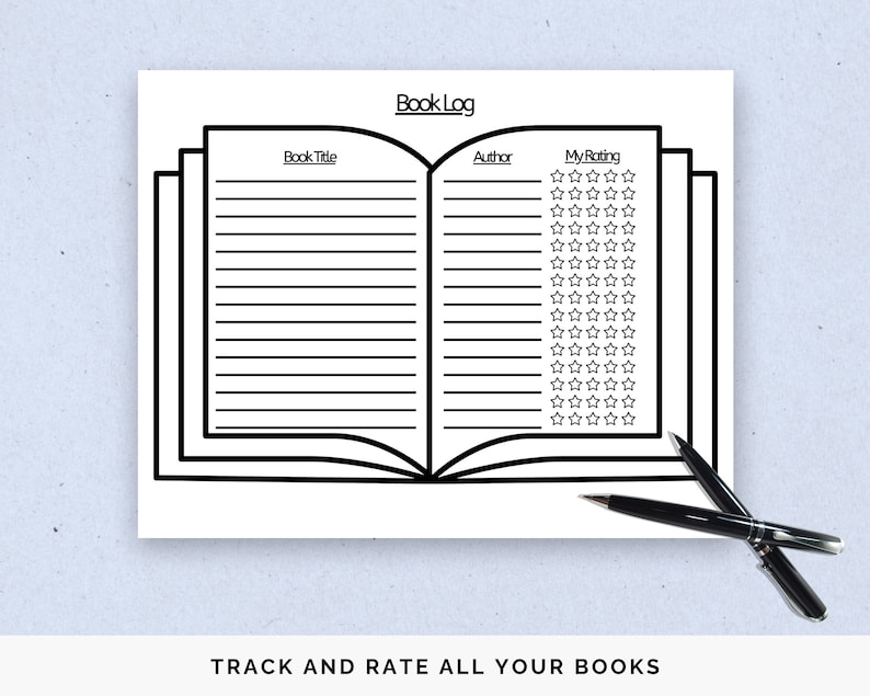 Book Challenge Tracker, Reading Challenge Printable, 25/50/100 Book ...