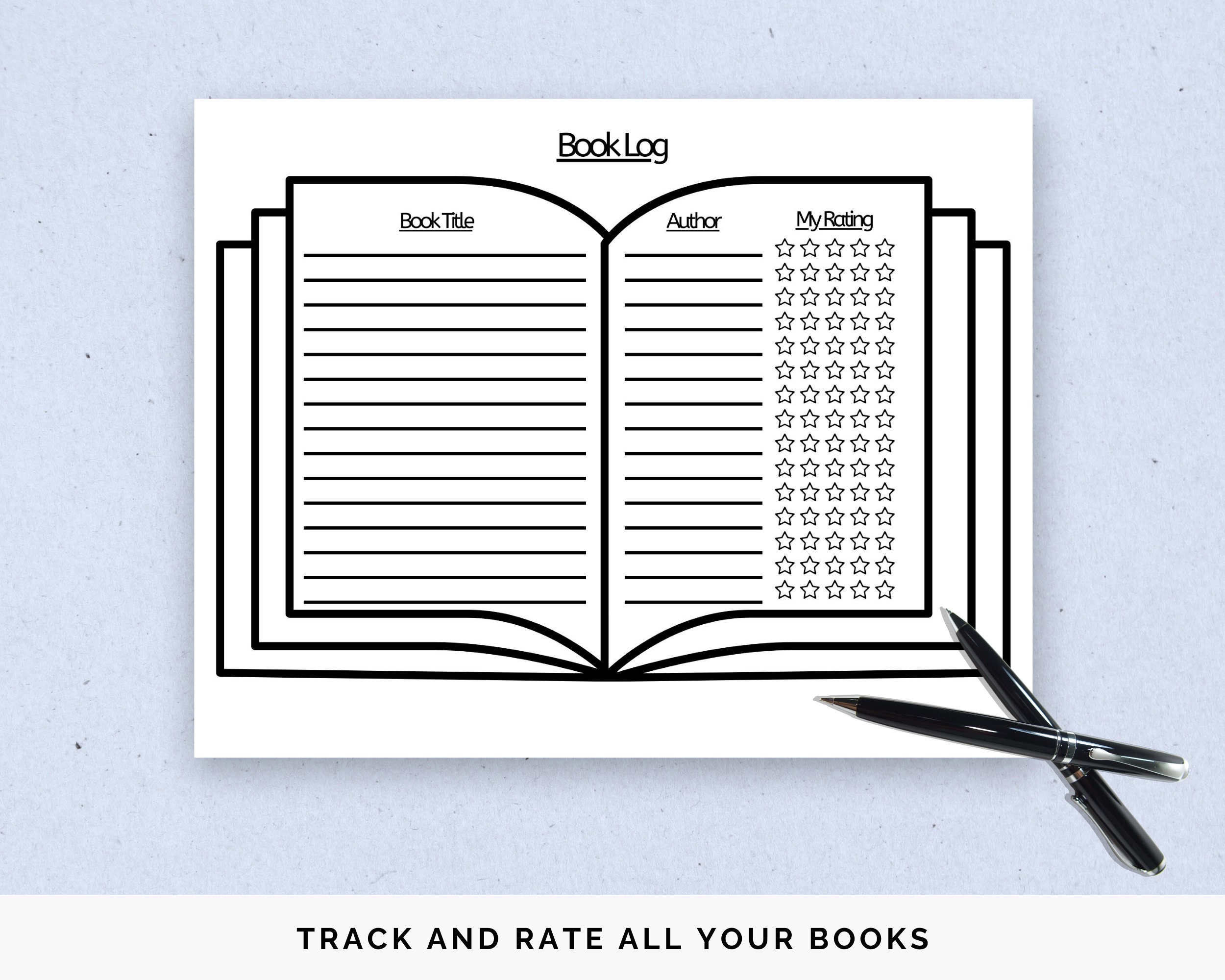 Book Challenge Tracker, Reading Challenge Printable, 25/50/100 Book ...