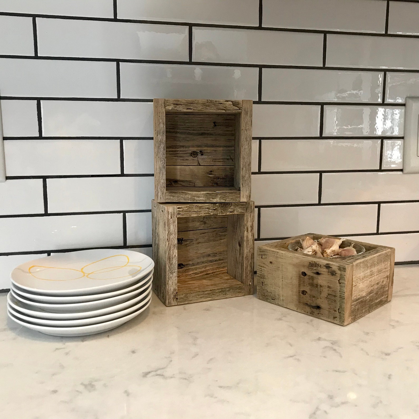 Reclaimed Weathered Cedar Wood Box Rustic Wedding Farmhouse | Etsy