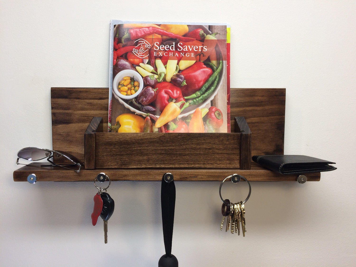 Mail Organizer Key Holder Wall Shelves Entryway Organizer | Etsy