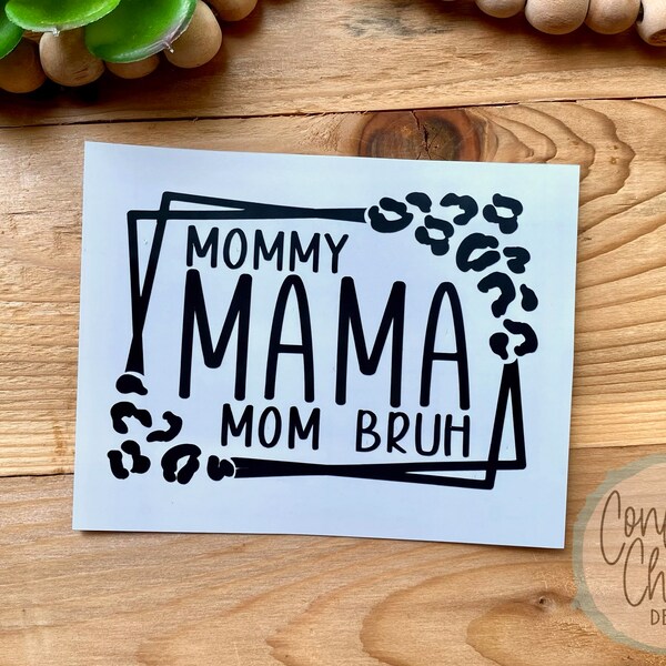 Mama Mommy Mom Bruh Car Decal - Etsy