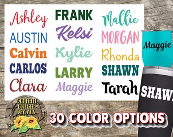 Yeti name decal | Etsy