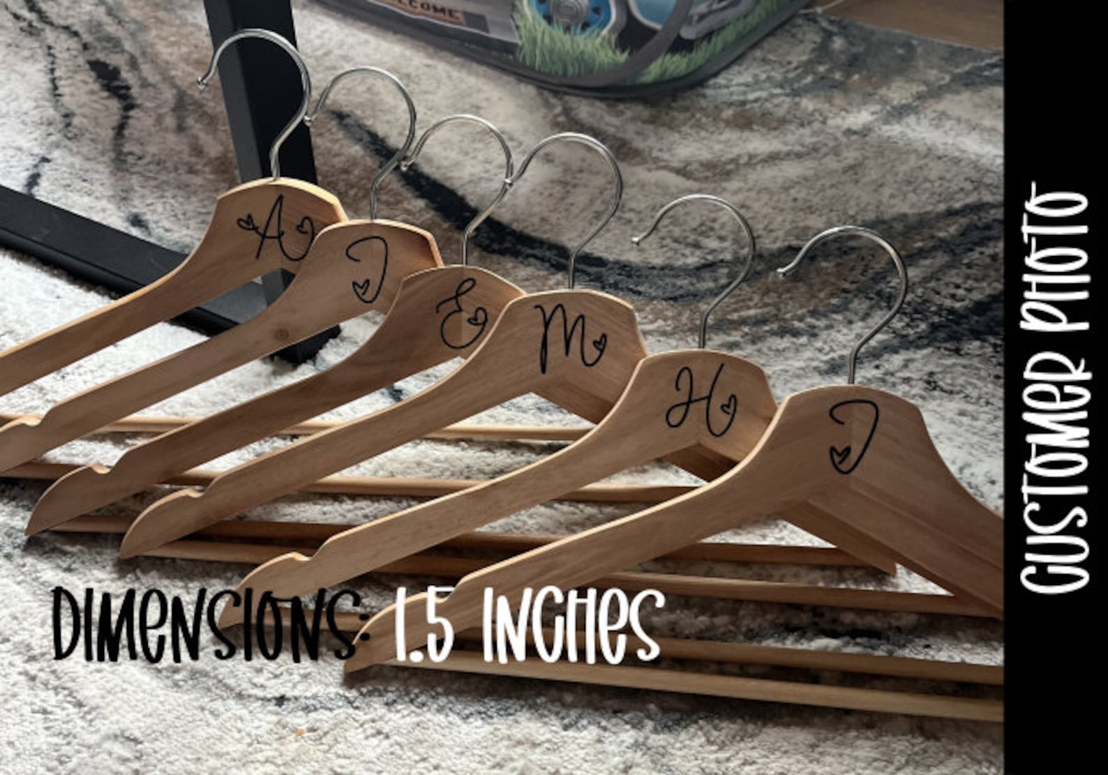 Decal CUTE Single Initial Decal Initial With Heart Loop Accent Decal ...