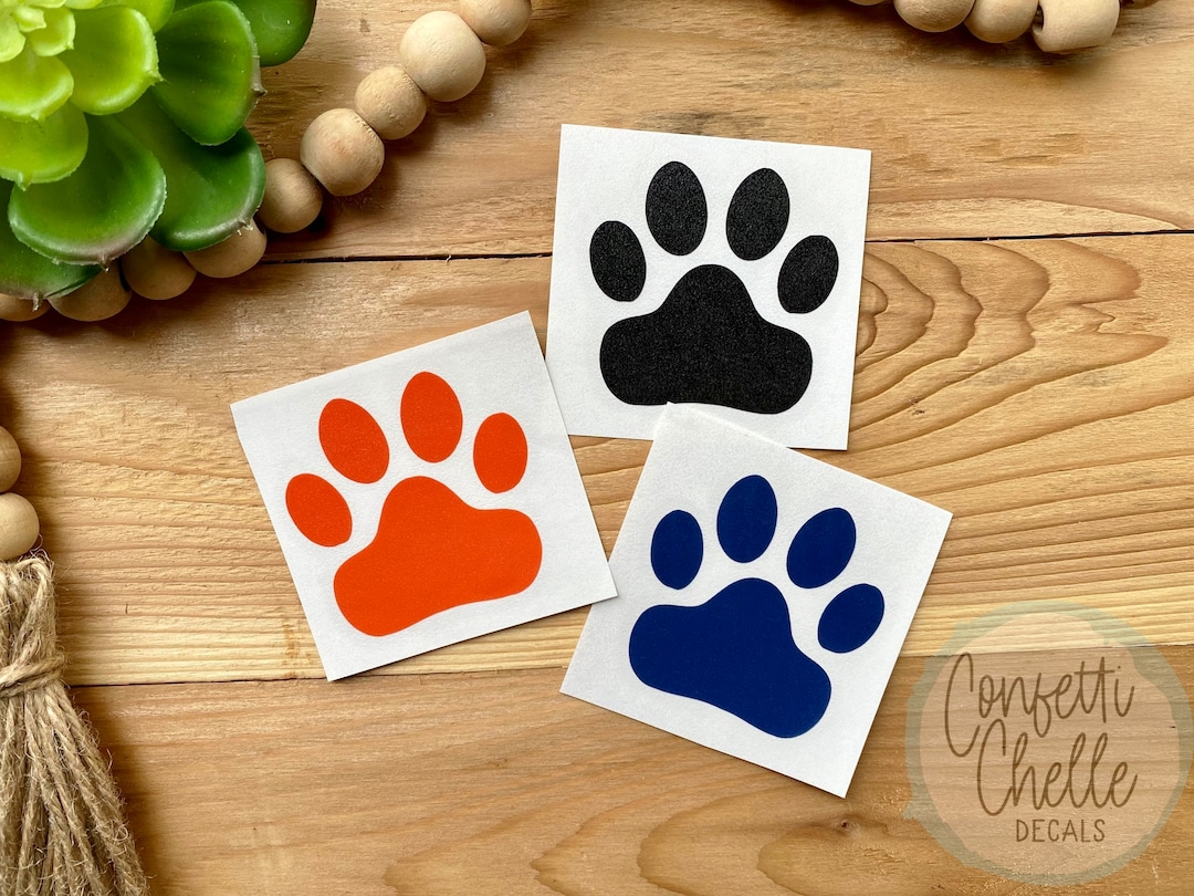 Paw Decal | Paw Print Decal | Dog Paw Decal | Paw Sticker | Paw Print ...