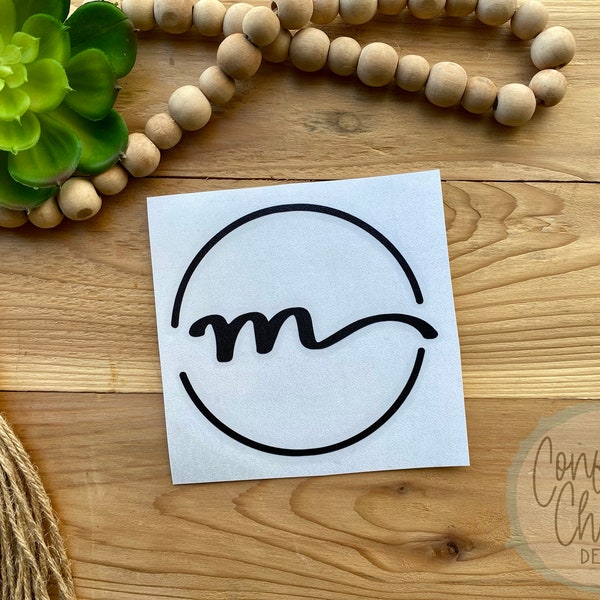Vinyl Initial Decal - Etsy