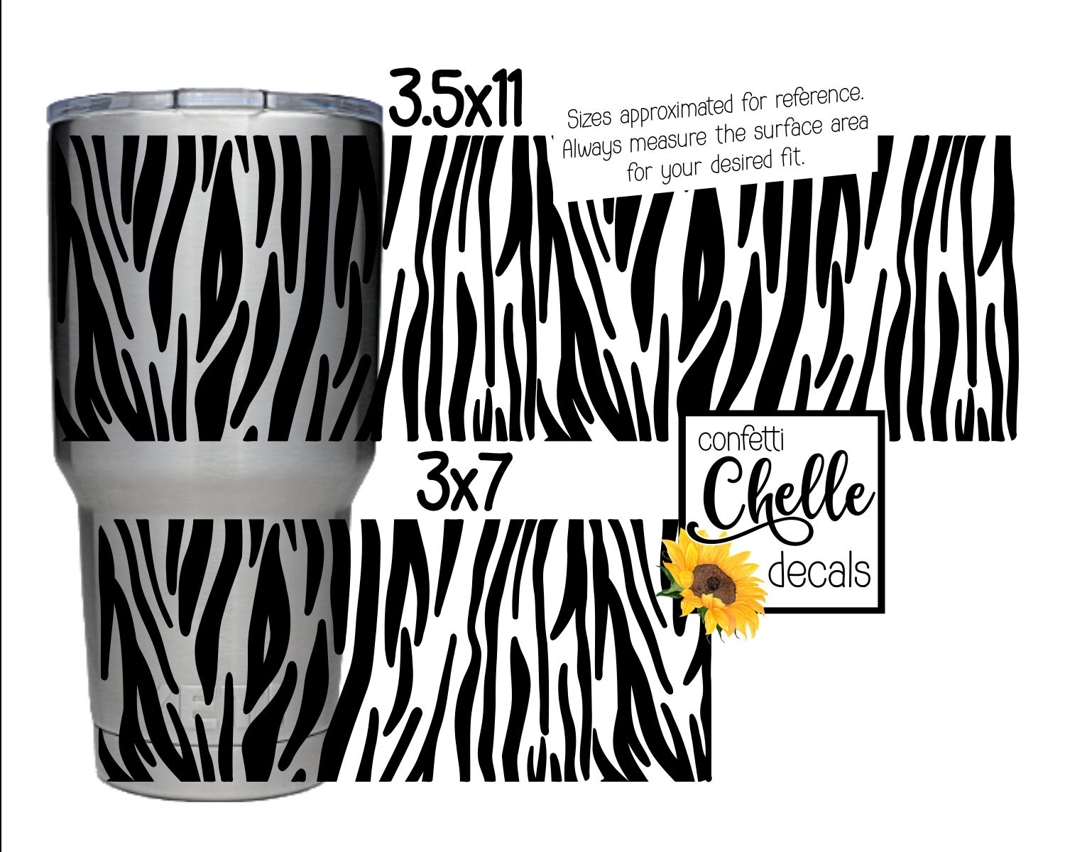 Tiger Vinyl Decal Tiger Stripes Decal Tiger Stripes - Etsy