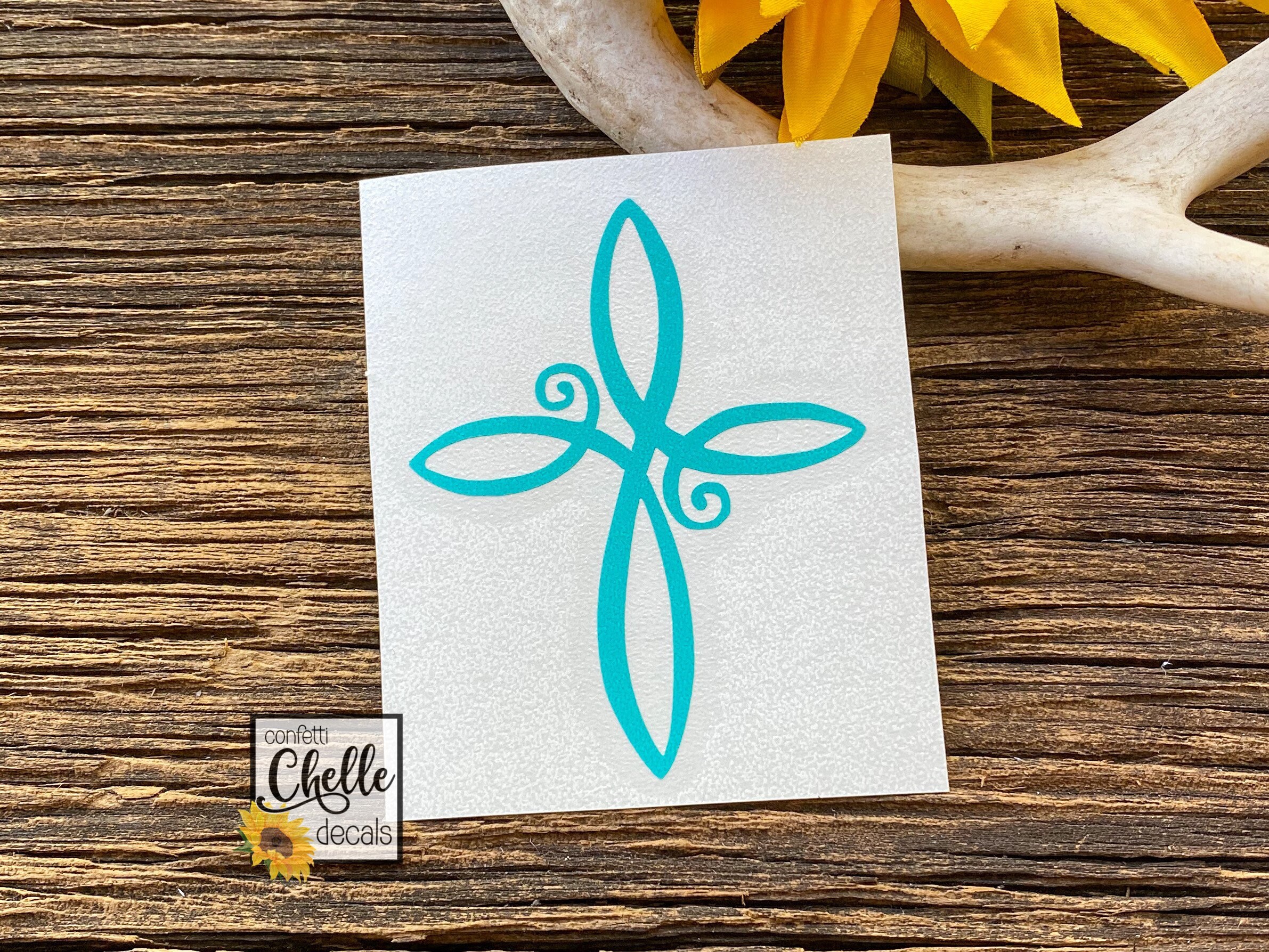 Cross Decal Cross Cross Car Decal Cross Tumbler Decal - Etsy