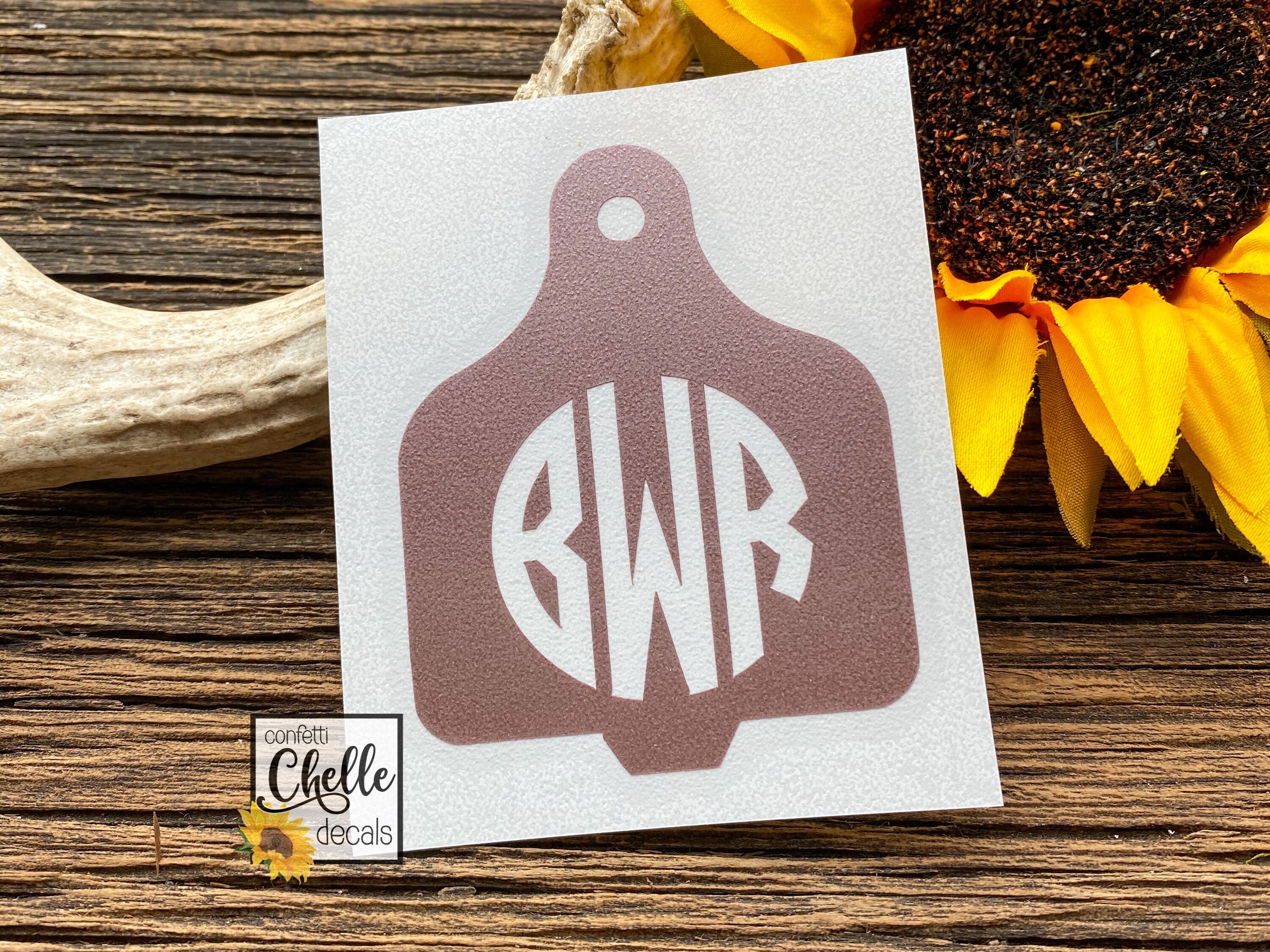 Cow Tag Decal Ear Tag Decal Cattle Tag Decal Goat Tag | Etsy