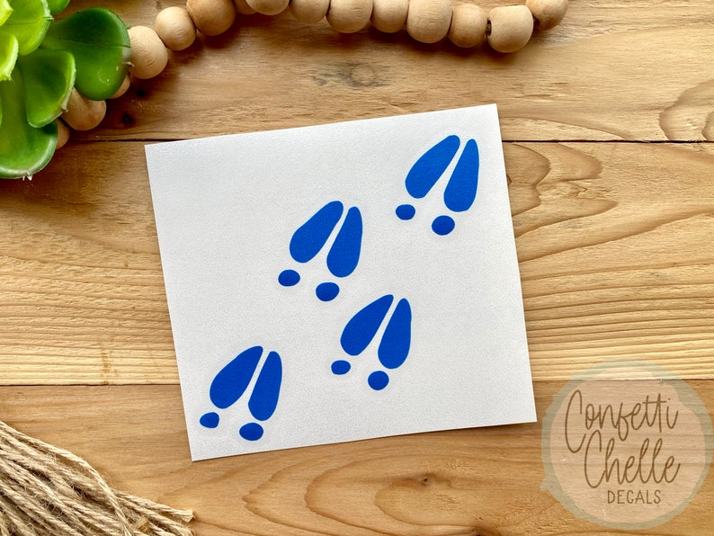 Deer Tracks Decal Sticker Buck Decal Sticker Cooler Decal - Etsy