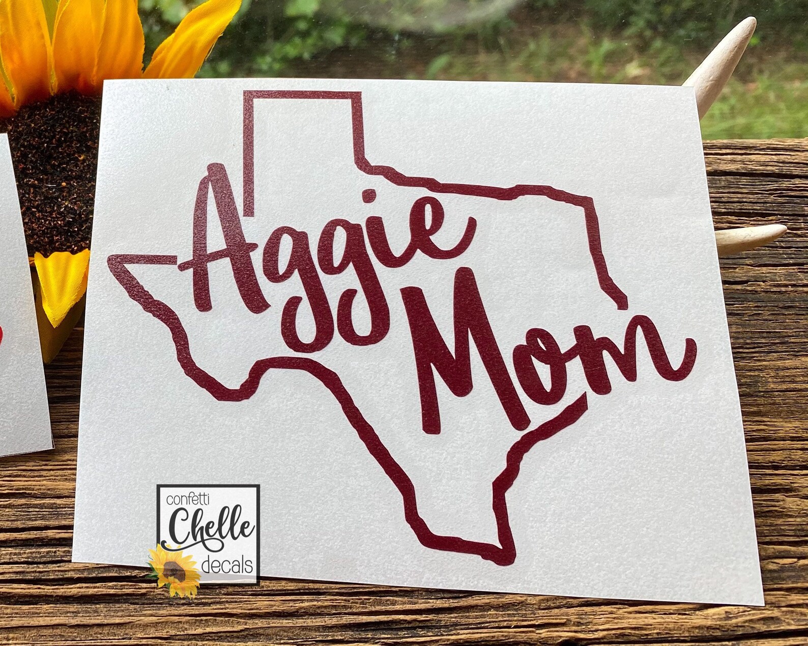 Aggie Mom Decal Sticker Car Decal Laptop Decal | Etsy