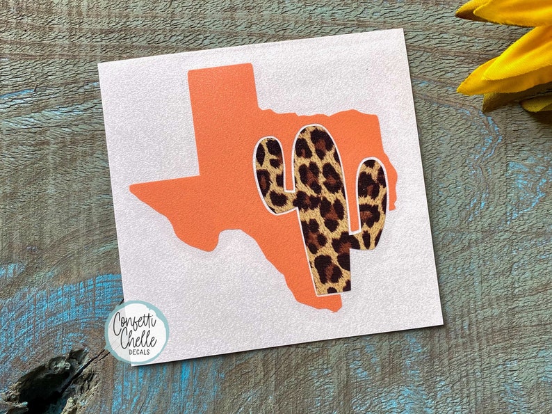 Cactus Decal Cactus Sticker Texas Decal Texas Sticker | Etsy