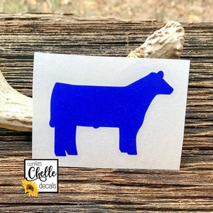 Show Steer Decal . Show Steer . Steer Decal . Personalized Cattle Decal ...