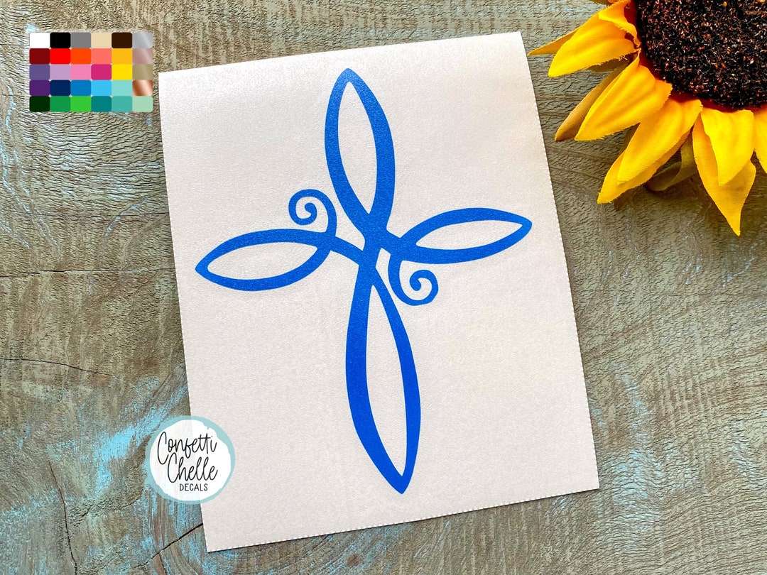 Cross Decal | Cross Cross Car Decal | Cross Tumbler Decal | Cross ...