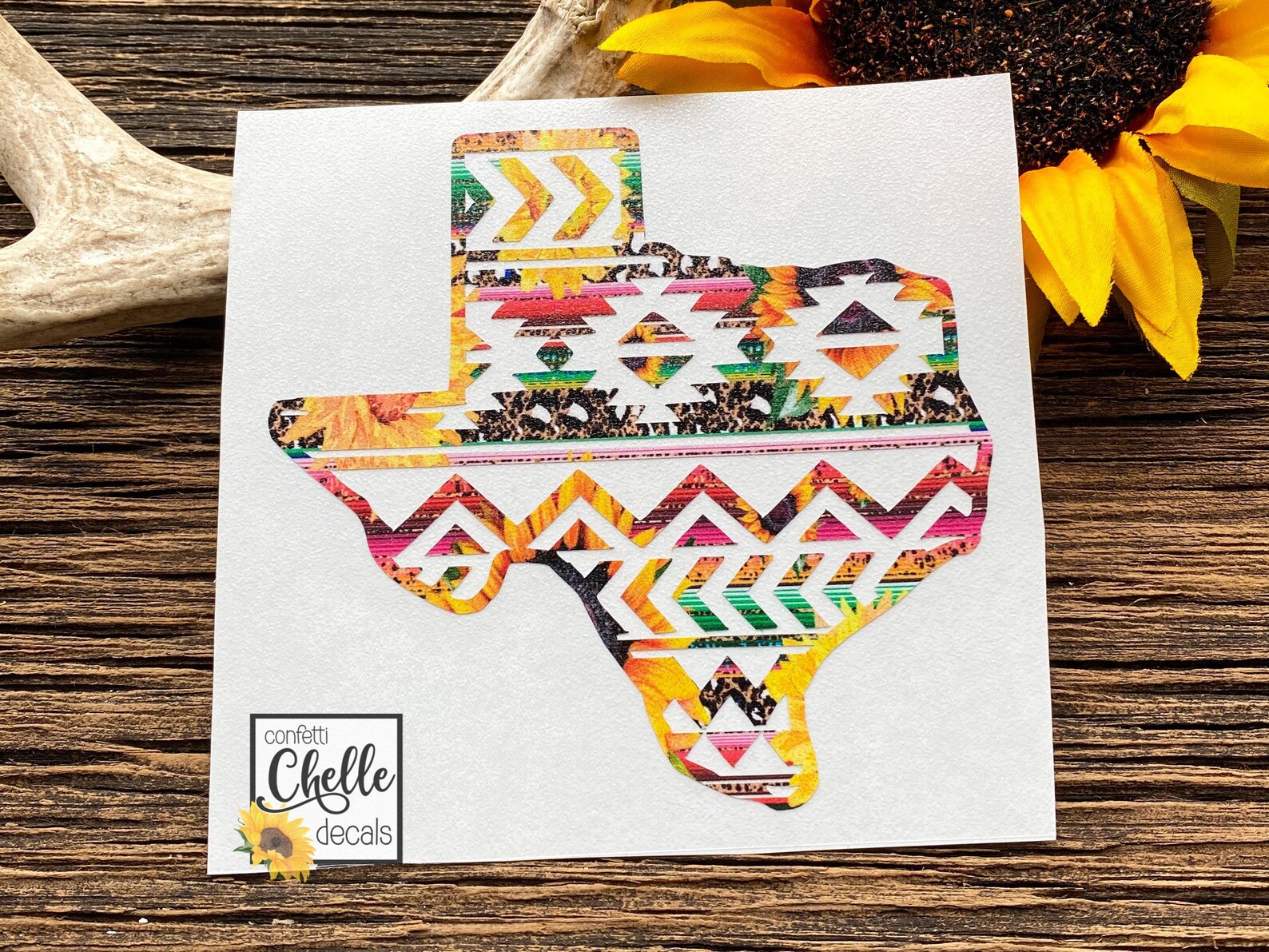 Aztec Texas Decal Aztec Texas Sticker Cup Car Decal Etsy