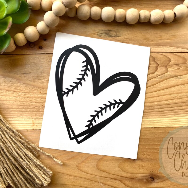 Baseball Heart - Etsy