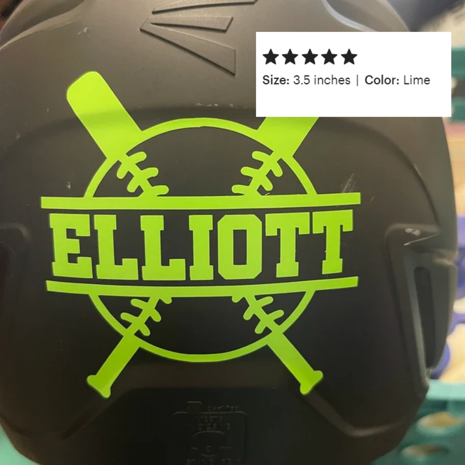 Baseball Decal Baseball Player Decal With Name Baseball - Etsy