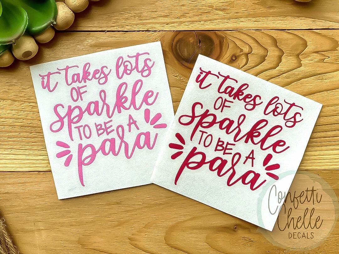 Para Decal Para Professional Decal Paraprofessional Decal Para ...