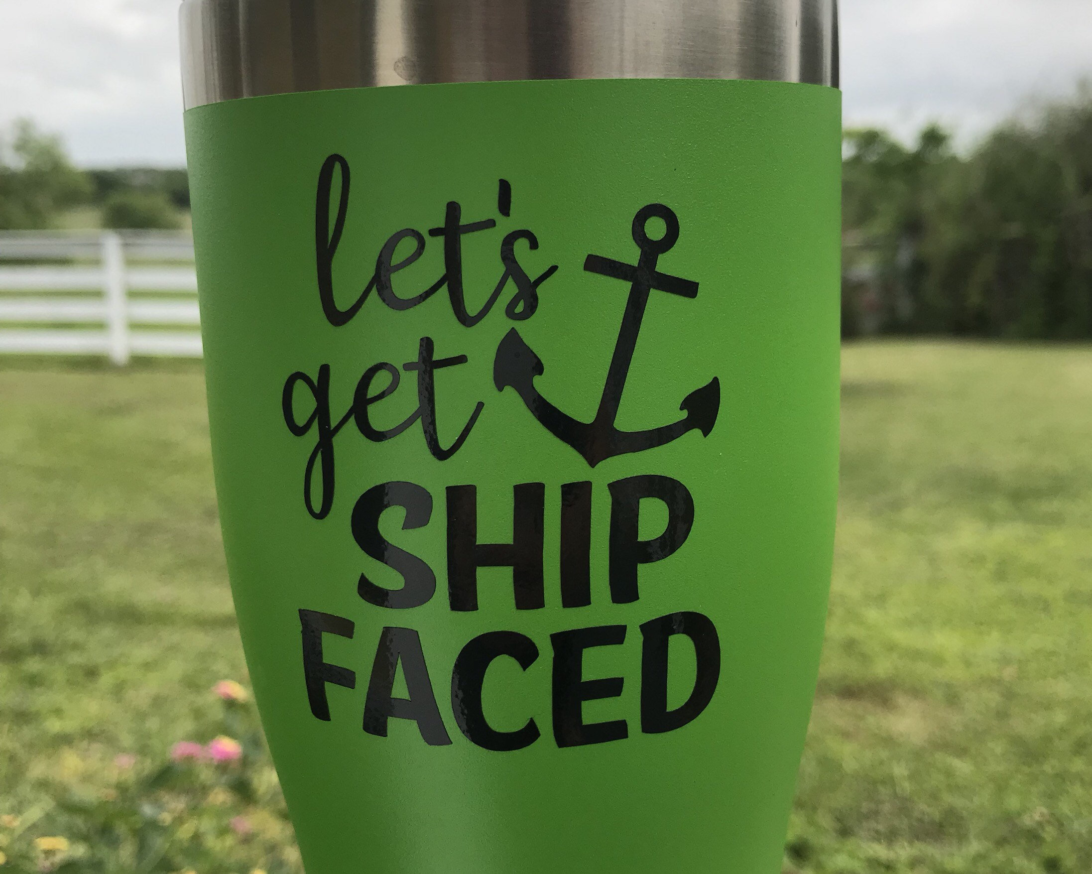 Let's Get Ship Faced Decal Ship Faced Sticker Cruise | Etsy