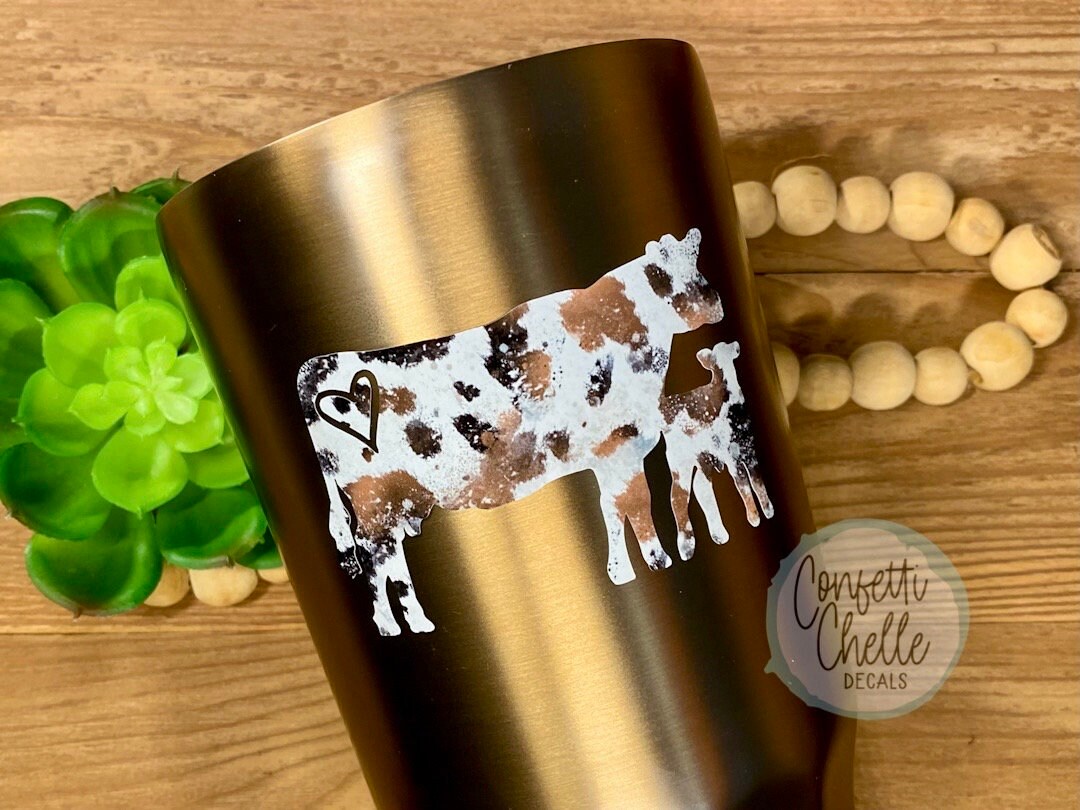 Cow and Calf Decal | Mama Cow Decal | Heifer Decal | Beef Cow Decal ...