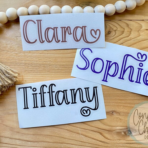 Vinyl Decal Name - Etsy
