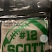 Football Decal Sticker With Name and Number Football Name Decal ...