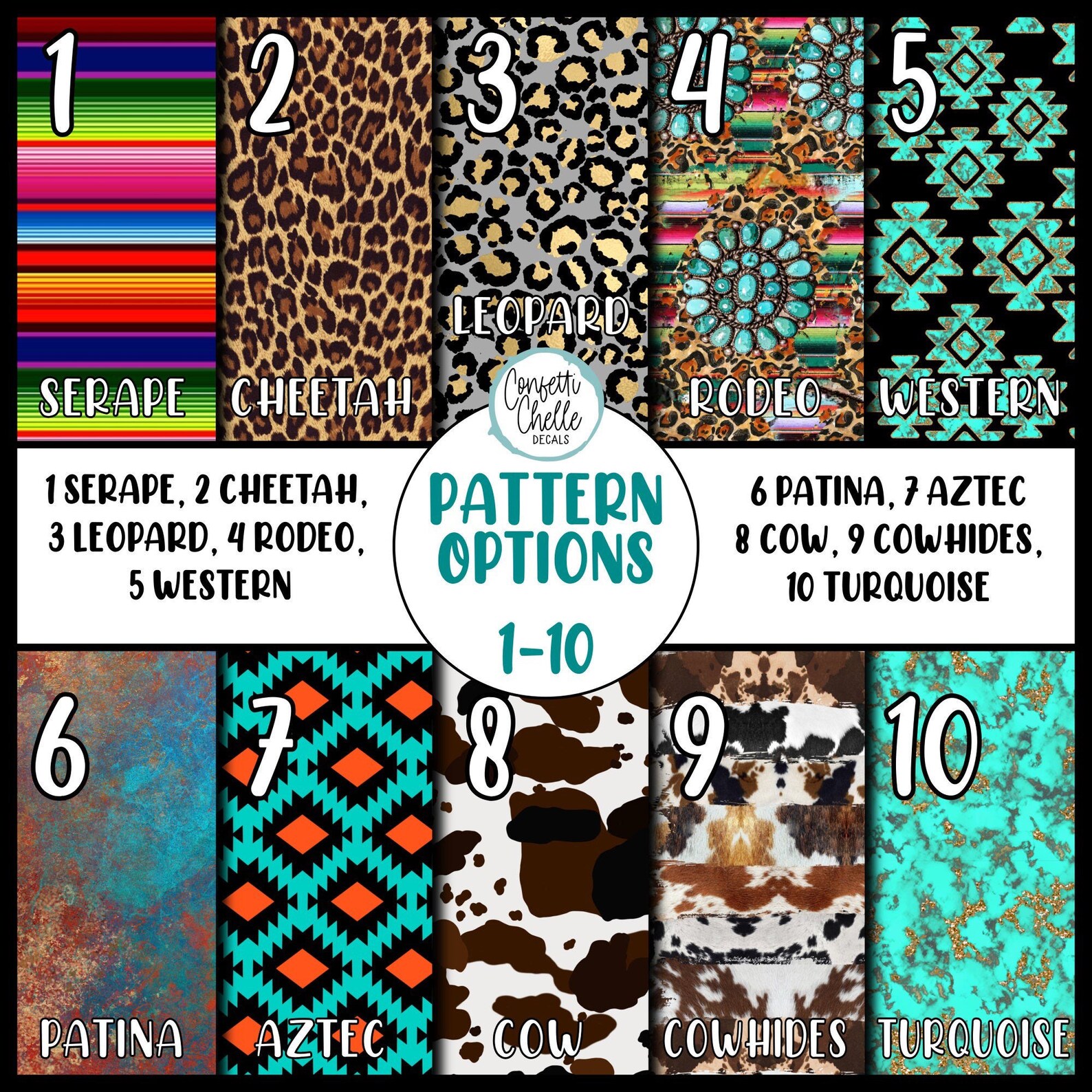 Western Decal Squash Blossom Decal Western Style Vinyl | Etsy