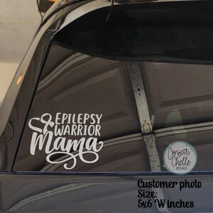 Epilepsy Decal | Warrior Decal | Epilepsy Warrior Mama Decal - Etsy
