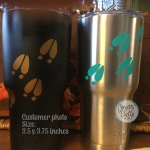 Deer Tracks Decal Sticker | Buck Decal Sticker | Cooler Decal | Car ...