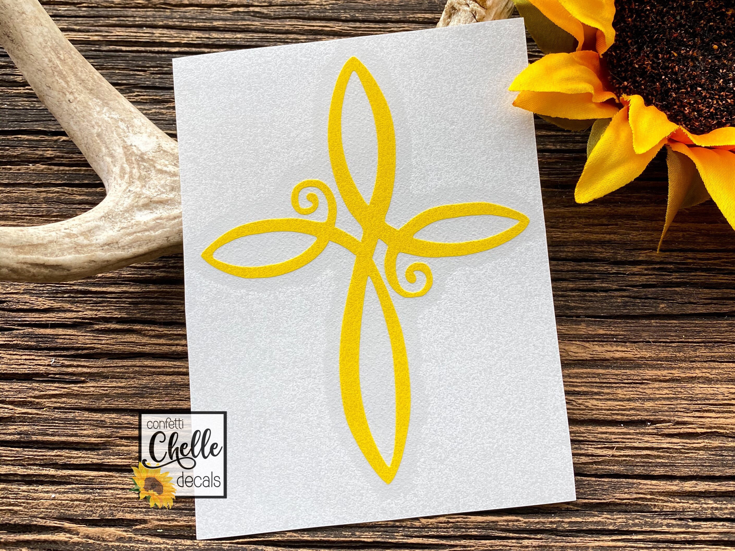 Cross Decal Cross Cross Car Decal Cross Tumbler Decal - Etsy