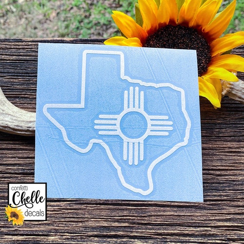 Zia Symbol Decal Texas Zia Symbol Vinyl Sticker Custom - Etsy