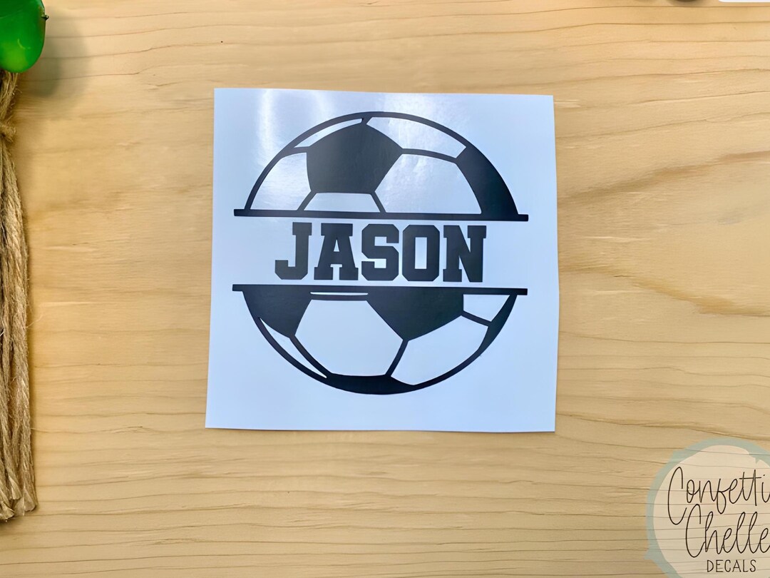 Custom Soccer Player Name Decal | Personalized Sports Sticker - Etsy