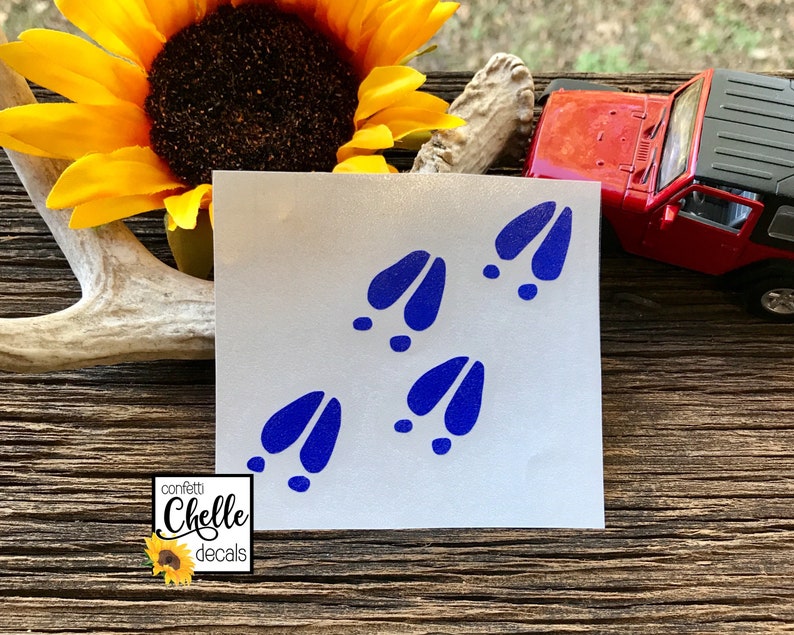 Deer Tracks Decal Sticker Buck Decal Sticker Cooler Decal - Etsy