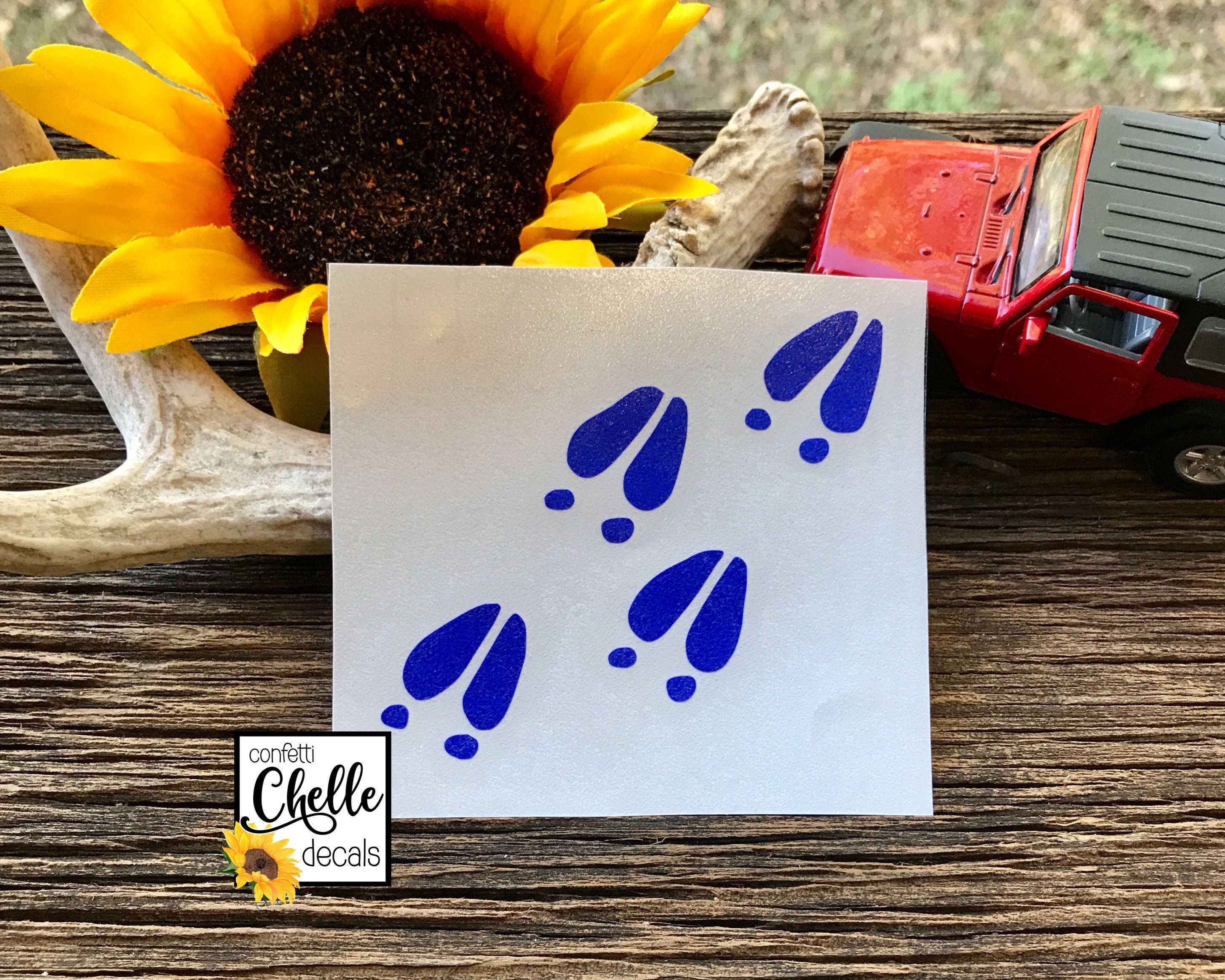 Deer Tracks Decal Sticker Buck Decal Sticker Cooler Decal - Etsy