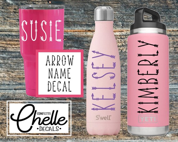 Arrow Name Decal Arrow Name Sticker Arrow Decal Arrow | Etsy