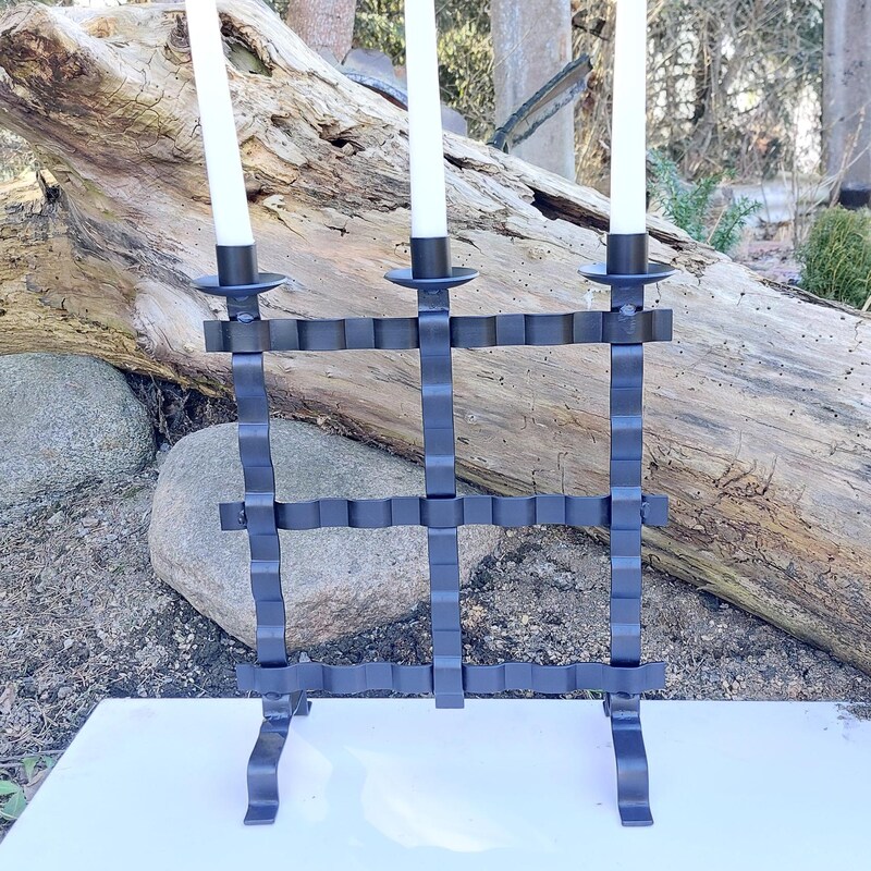 Hand Forged Candelabra - Etsy