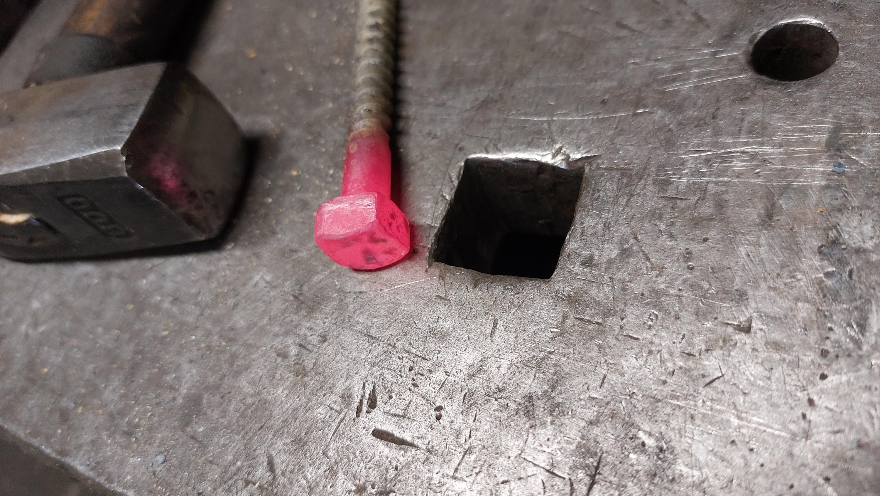 Set 5 Screw/ Hand-forged Iron Screws – Rustic Black Metal Screws for ...