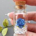 Miniature Blue Forever Rose, Blue Wedding Favours, Anniversary Gift ...