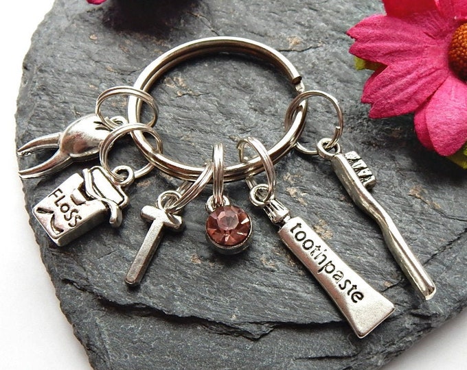 Dentist Keychain for Dental Hygienist and Dentists- K150- Teeth ...