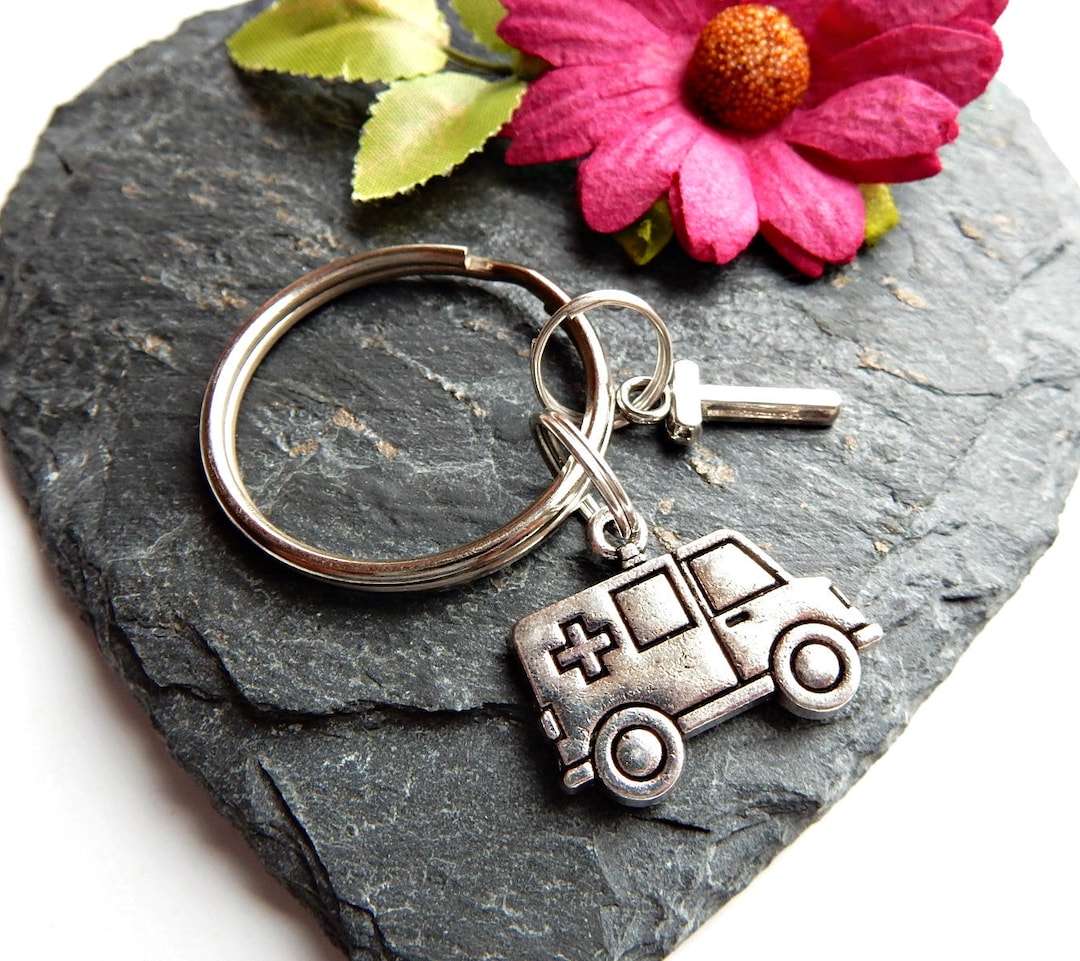 Ambulance Keyring, Paramedic Keychain, Ambulance Driver Gift, Emergency ...