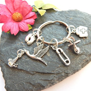 Newly Qualified Midwife Keyring, Midwife Gift Ideas, Midwifery Keychain ...
