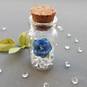 Miniature Blue Forever Rose, Blue Wedding Favours, Anniversary Gift ...
