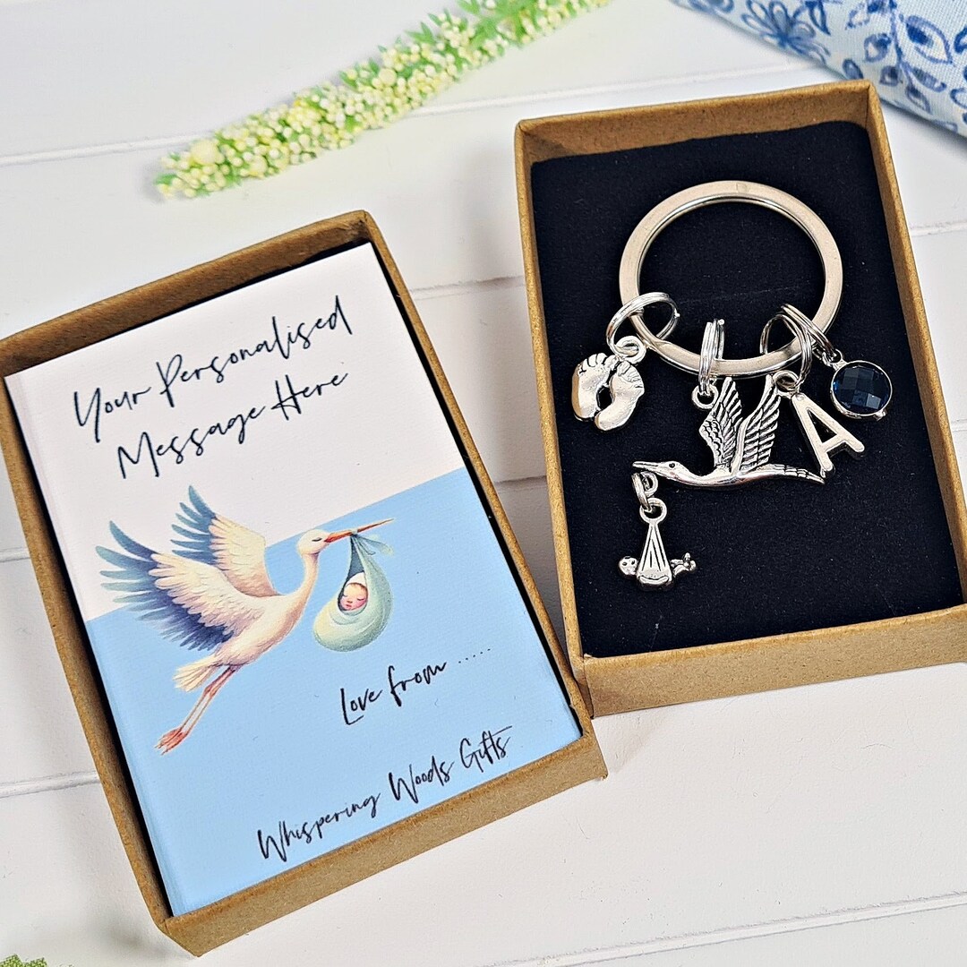 Midwifery Keychain, Gift for Midwife, Personalised Birthstone Keyring ...