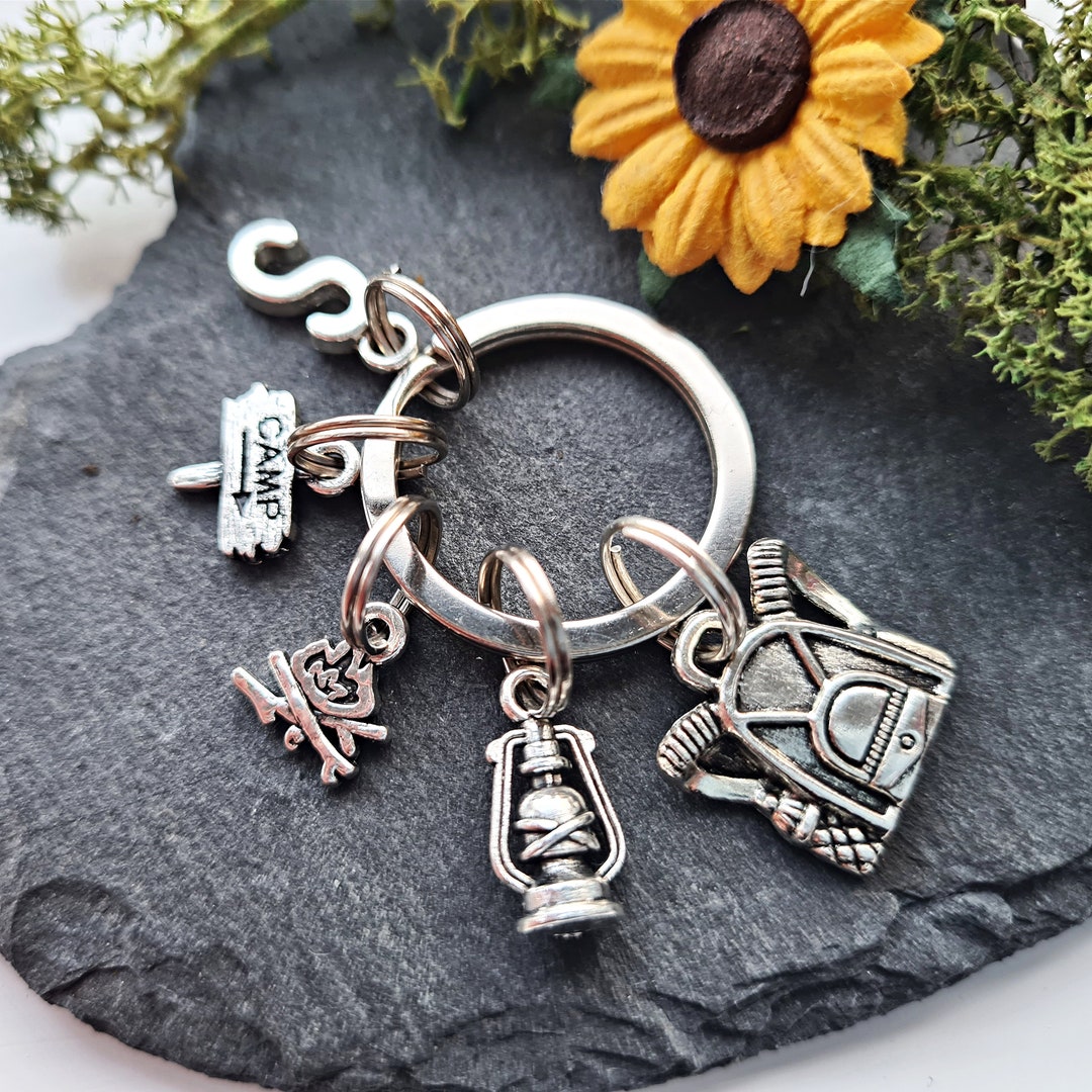 Personalised Camping Keychain, Scout Leader Gift, New Scout Keychain ...
