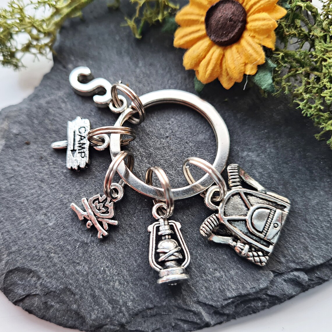 Personalised Camping Keychain, Scout Leader Gift, New Scout Keychain ...