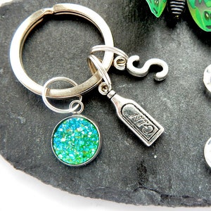 Personalised Gin Bottle Keyring, Gin Gift Ideas, Birthday Keyring, Hen ...