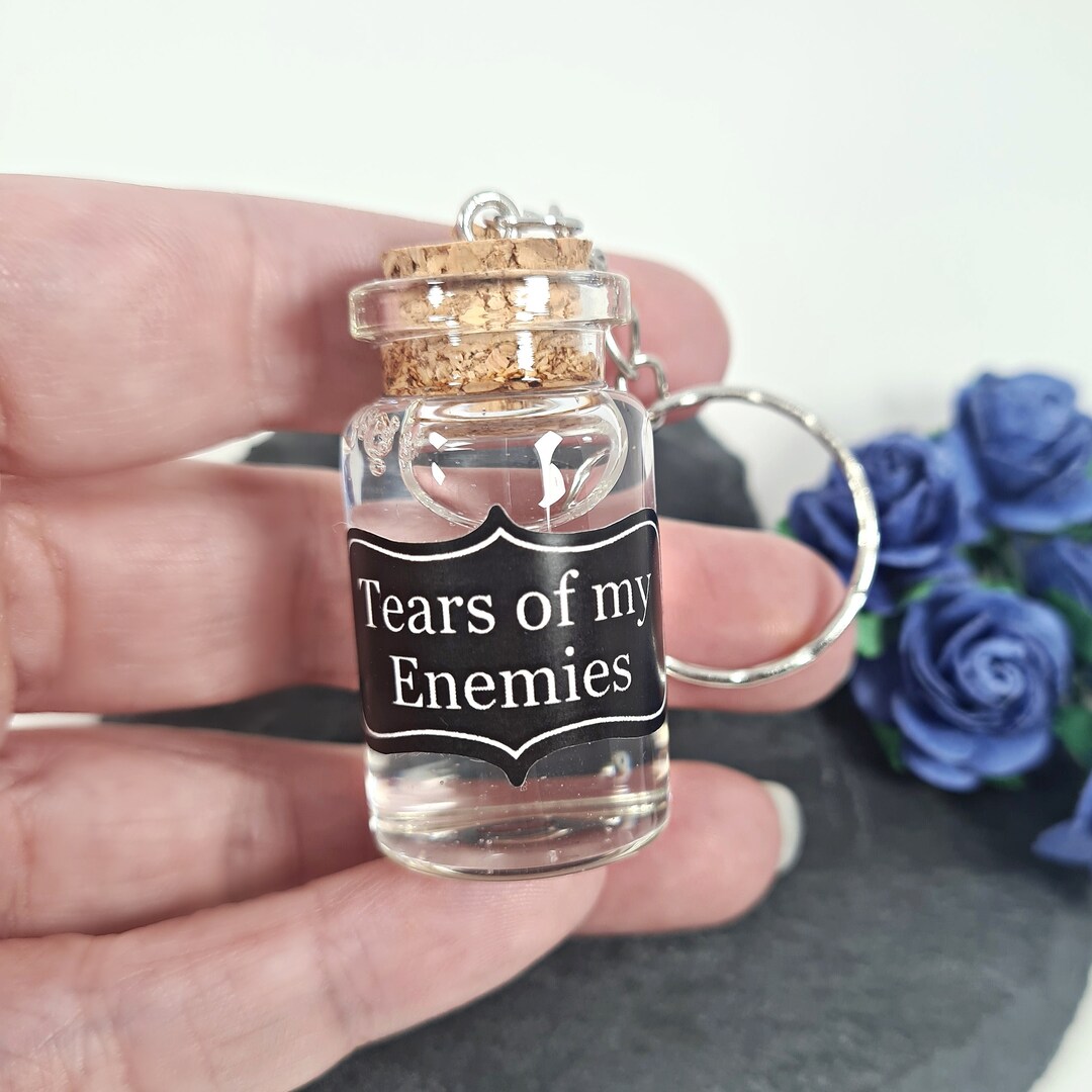 Tears of My Enemies Keyring, Funny Token Gift, Feminist Gift, Strong ...