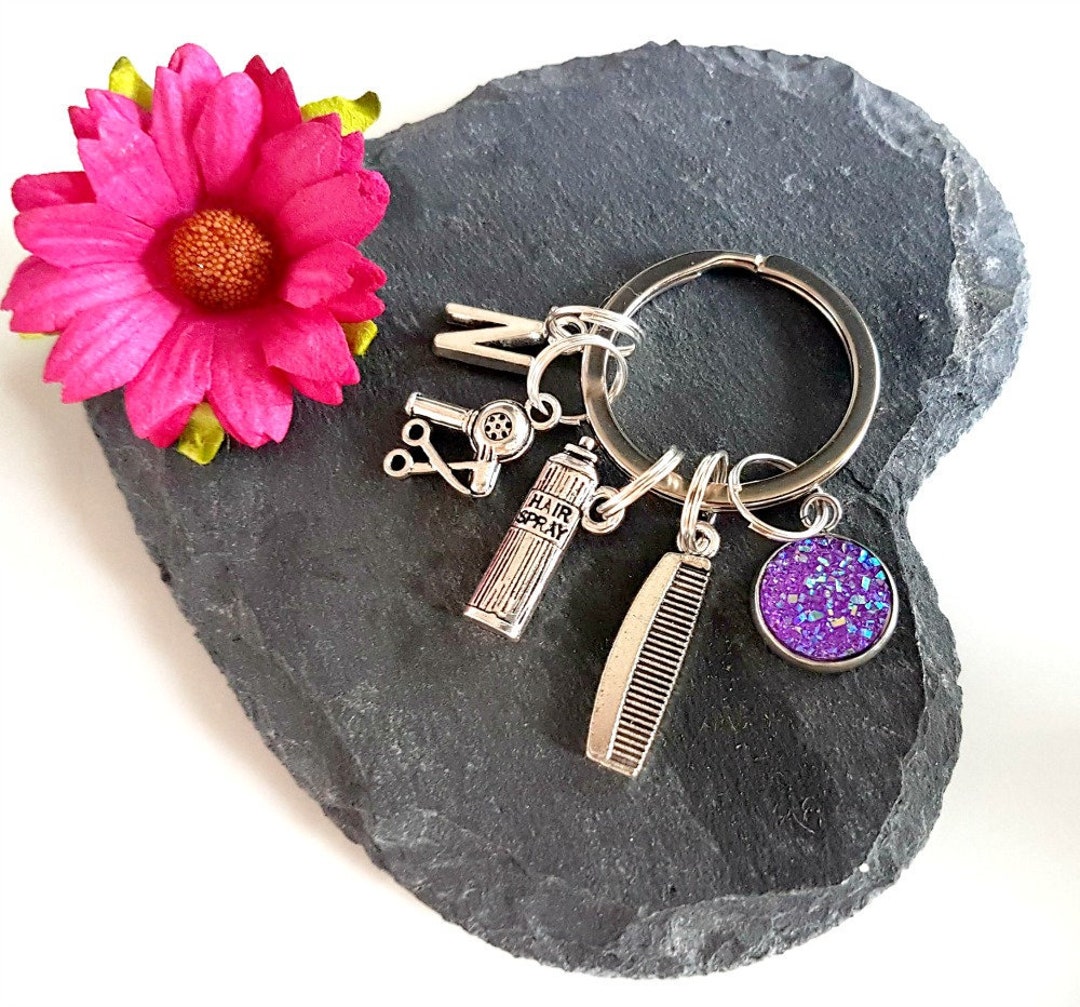 Hairdresser Gifts, New Hair Dresser Key Ring, Hair Stylist Gifts ...